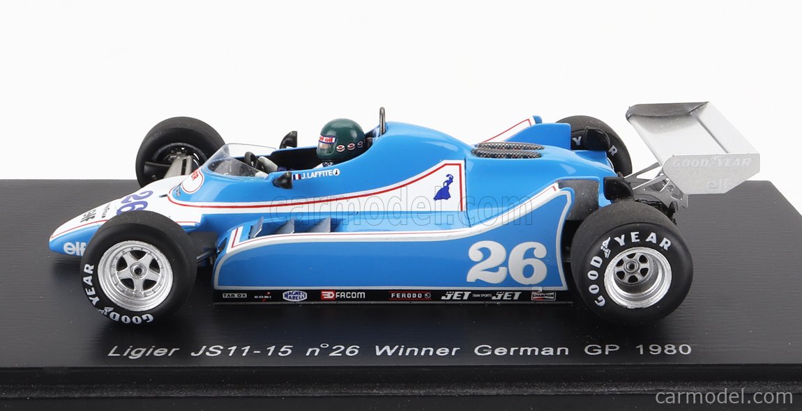SPARK-MODEL S1725 Echelle 1/43 | LIGIER F1 JS11-15 N 26 WINNER GERMAN ...