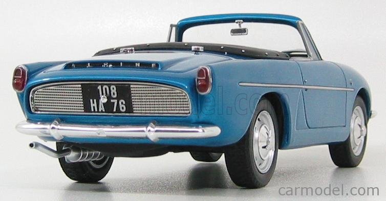 OTTO-MOBILE OT063 Scala 1/18 | RENAULT ALPINE A108 CABRIOLET 1960 BLUE MET