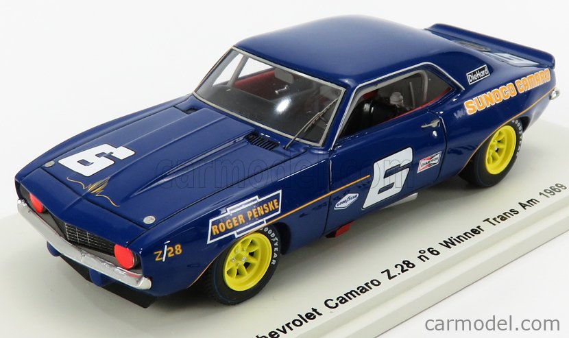 SPARK-MODEL S2602 Scale 1/43 | CHEVROLET CAMARO Z28 N 6 WINNER TRANS-AM ...