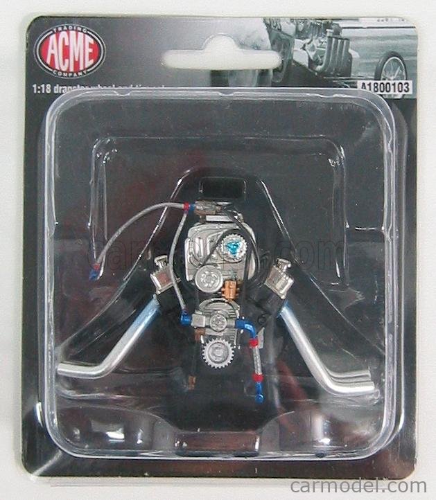 GMP G18000103 Scale 1/18 | ACCESSORIES MOTORE - ENGINE DRAGSTER SILVER ...