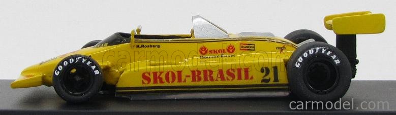 CP-MODEL 018/21S Scale 1/43 | FITTIPALDI F1 F8 SKOAL SEASON N 21 1980 K.ROSBERG YELLOW
