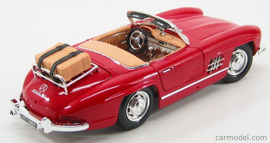 BURAGO 18-12049R Scale 1/18 | MERCEDES BENZ 300SL TOURING SPIDER 1957 RED