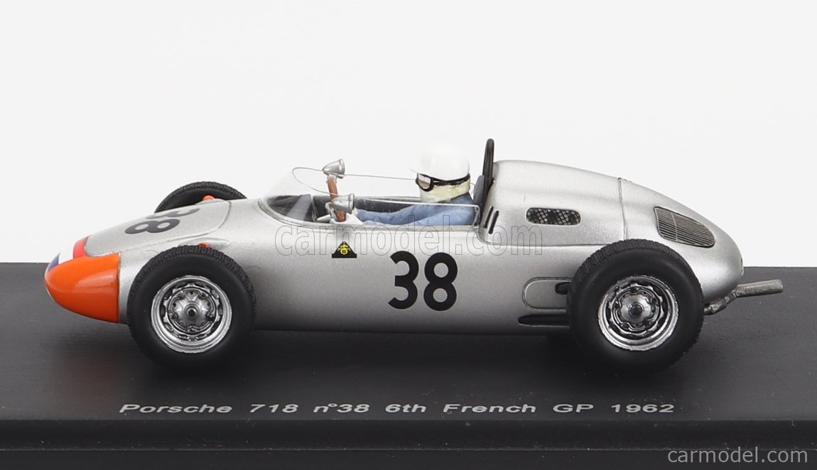 SPARK-MODEL S1861 Scale 1/43 | PORSCHE F1 718 N 38 FRENCH GP 1962 CAREL ...