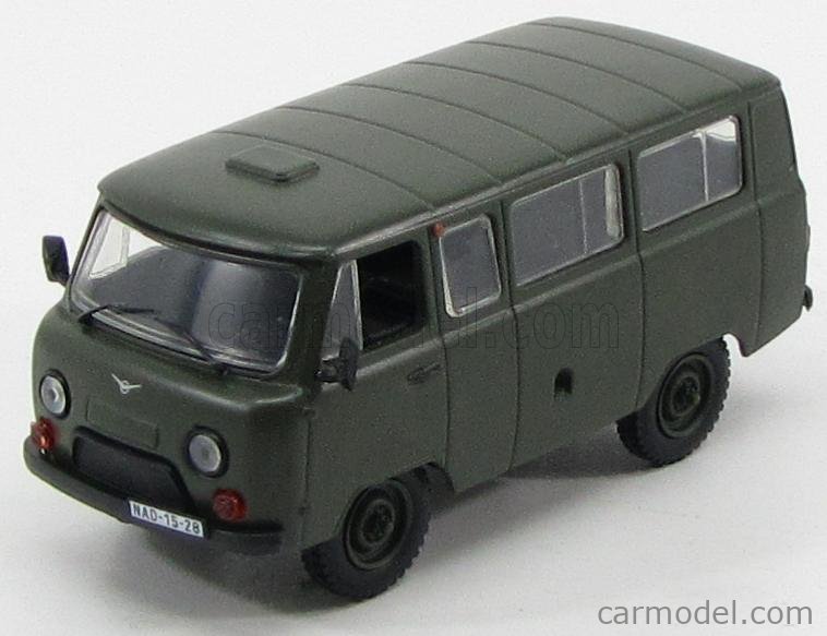 EDICOLA DEAU452G Scale 1/43 | UAZ 452 MINIBUS 1980 MILITARY GREEN