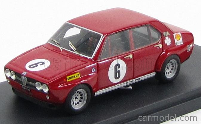 BEEBOP BB116 Scale 1/43 | ALFA ROMEO ALFETTA Gr.2 N 6 1973 ALFA RED BEEBOP BB116 Scale 1/43 | ALFA ROMEO ALFETTA Gr.2 N 6 1973 ALFA RED
