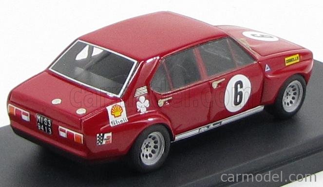 BEEBOP BB116 Scale 1/43 | ALFA ROMEO ALFETTA Gr.2 N 6 1973 ALFA RED BEEBOP BB116 Scale 1/43 | ALFA ROMEO ALFETTA Gr.2 N 6 1973 ALFA RED
