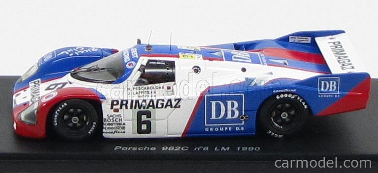 SPARK-MODEL S1944 Scale 1/43 | PORSCHE 962C N 6 24h LE MANS 1990 H.PESCAROLO - J.LAFFITE - J.L ...