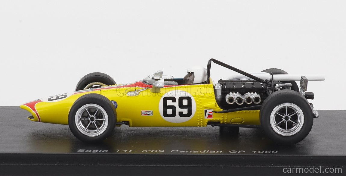 SPARK-MODEL S1820 Echelle 1/43 | EAGLE F1 T1F N 69 CANADIAN GP 1969 AL ...