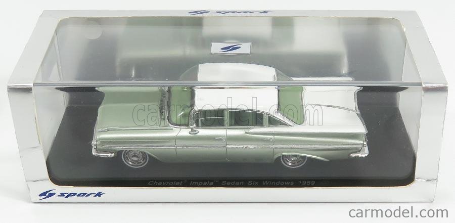 SPARK-MODEL S2904 Scale 1/43 | CHEVROLET IMPALA SEDAN SIX WINDOWS 1959 ...