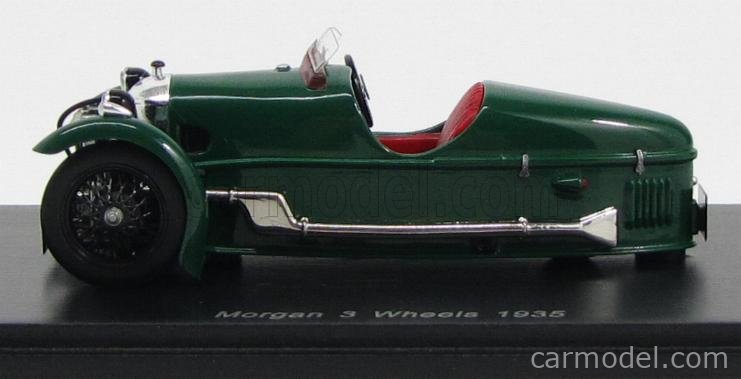 SPARK-MODEL S0372 Scale 1/43 | MORGAN 3 WHEELS 1935 GREEN