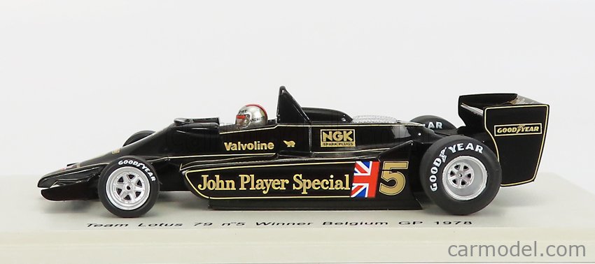 SPARK-MODEL S1848 Scale 1/43 | LOTUS F1 79 N 5 WINNER BELGIUM GP 1978 M.ANDRETTI BLACK