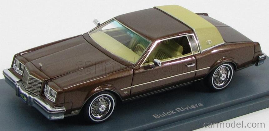 NEO SCALE MODELS NEO44810 Scale 1/43 | BUICK RIVIERA CUOPE 1982 BROWN ...