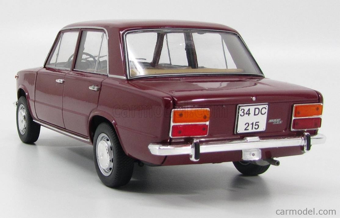 IST-MODELS IST18001MU Scale 1/18 | TOFAS FIAT 124 MURAT 1971 BORDEAUX