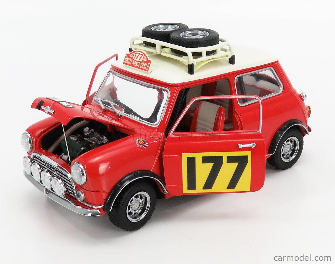 KYOSHO 08102R Scale 1/18 | MORRIS MINI COOPER S N 177 WINNER RALLY ...