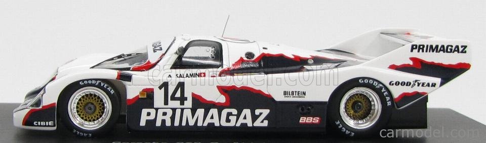 SPARK-MODEL S3412 Escala 1/43 | PORSCHE 962C TEAM SALAMIN PRIMAGAZ N 14 27th 24h LE MANS 1991 A ...