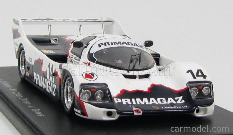 SPARK-MODEL S3412 Escala 1/43 | PORSCHE 962C TEAM SALAMIN PRIMAGAZ N 14 27th 24h LE MANS 1991 A ...