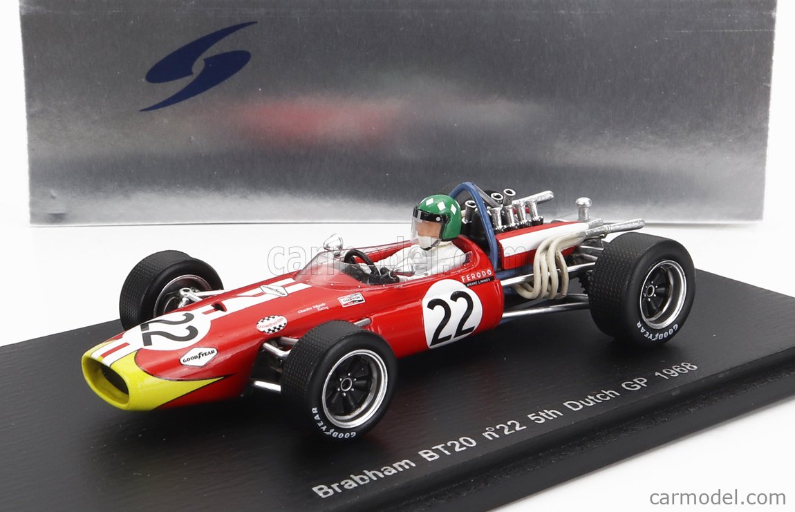 SPARK-MODEL S3505 Scale 1/43 | BRABHAM F1 BT20 N 22 DUTCH GP 1968 ...