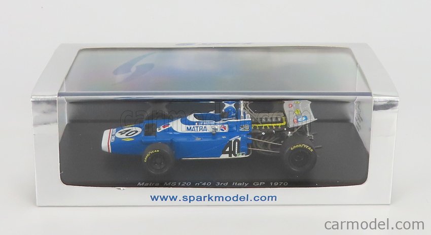SPARK-MODEL S1594 Scale 1/43 | MATRA SIMCA MS120 N 40 3rd ITALY GP 1970 ...