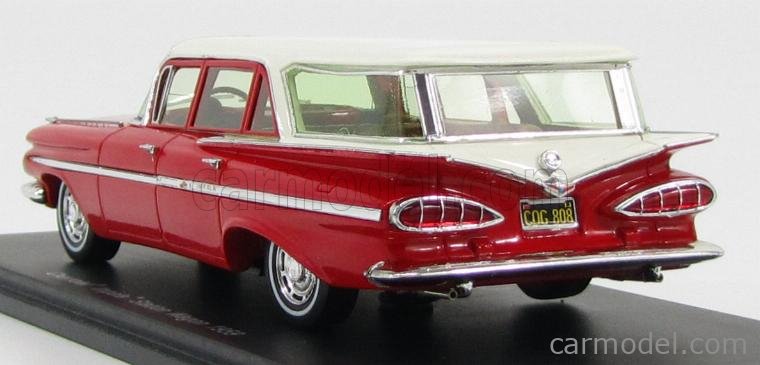 SPARK-MODEL S2905 Scale 1/43 | CHEVROLET IMPALA STATION WAGON 1959 RED ...