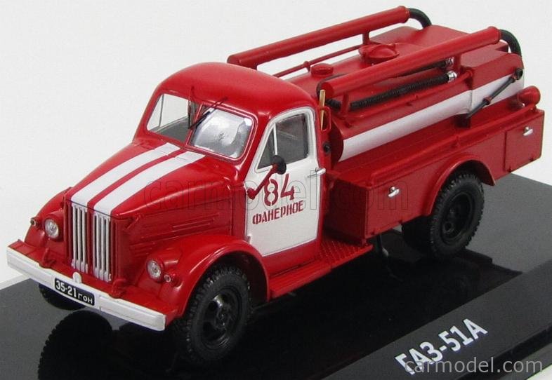 SPARK-MODEL 105108 Scale 1/43 | GAZ GAZ-51A TANKER TRUCK FIRE ENGINE ...