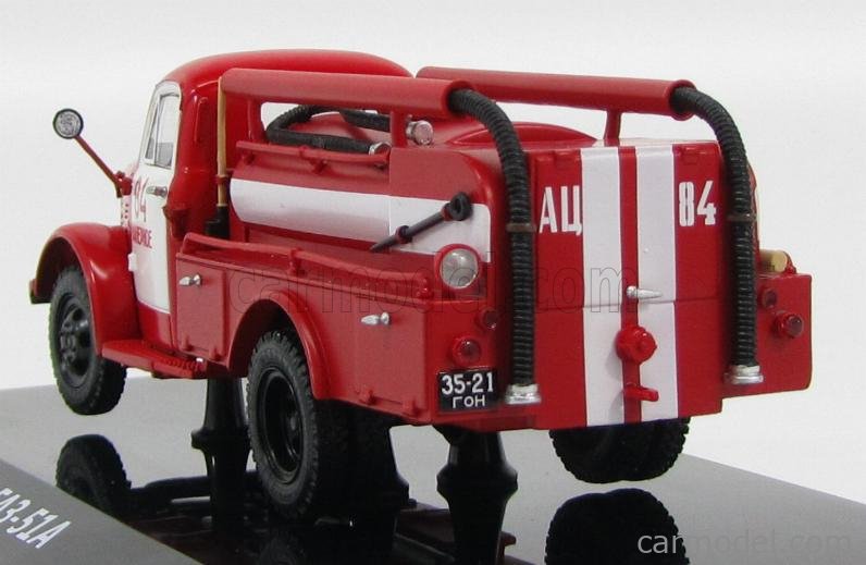 SPARK-MODEL 105108 Scale 1/43 | GAZ GAZ-51A TANKER TRUCK FIRE ENGINE ...
