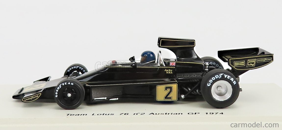 SPARK-MODEL S1844 Scale 1/43 | LOTUS F1 76 N 2 AUSTRIAN GP 1974 JACKY ...