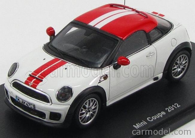 SPARK-MODEL S2656 Scale 1/43 | MINI COOPER COUPE 2012 WHITE RED