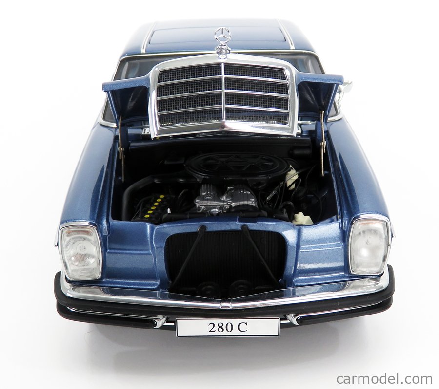 AUTOART 76187 Scale 1/18 | MERCEDES BENZ 280C/8 COUPE 1968 LIGHT BLUE MET
