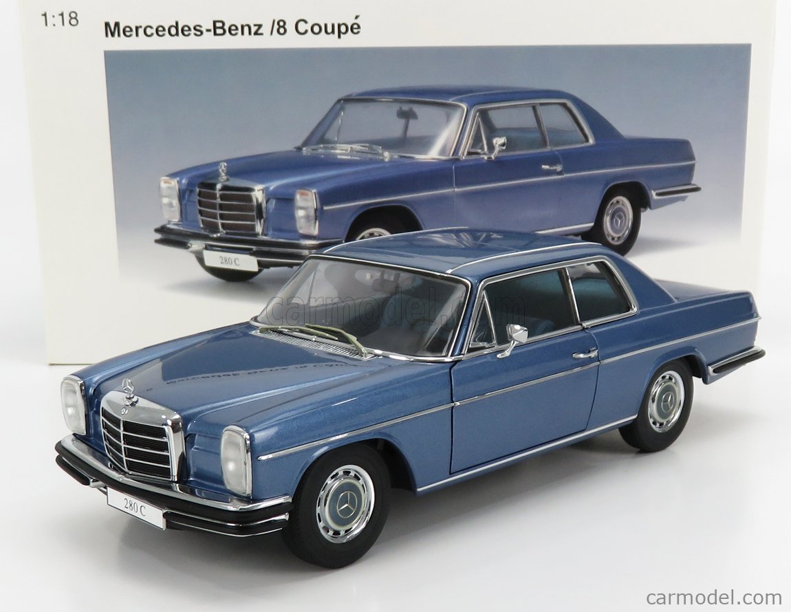 AUTOART 76187 Scale 1/18 | MERCEDES BENZ 280C/8 COUPE 1968 LIGHT BLUE MET