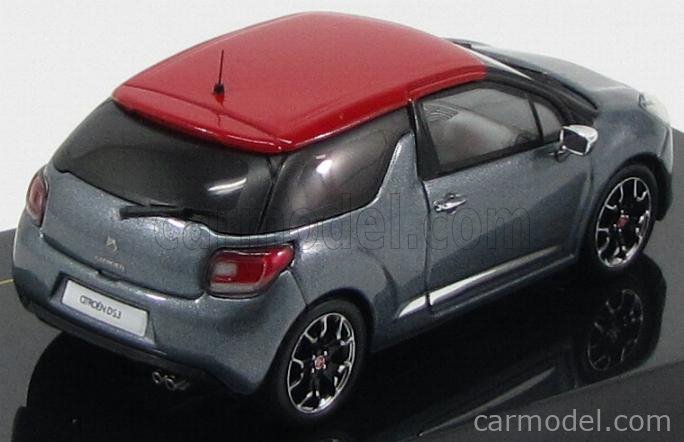 IXO-MODELS MOC121 Scale 1/43 | CITROEN DS3 2011 GREY MET RED