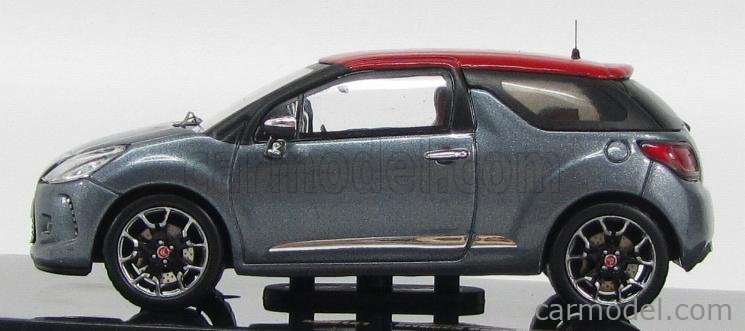 IXO-MODELS MOC121 Scale 1/43 | CITROEN DS3 2011 GREY MET RED