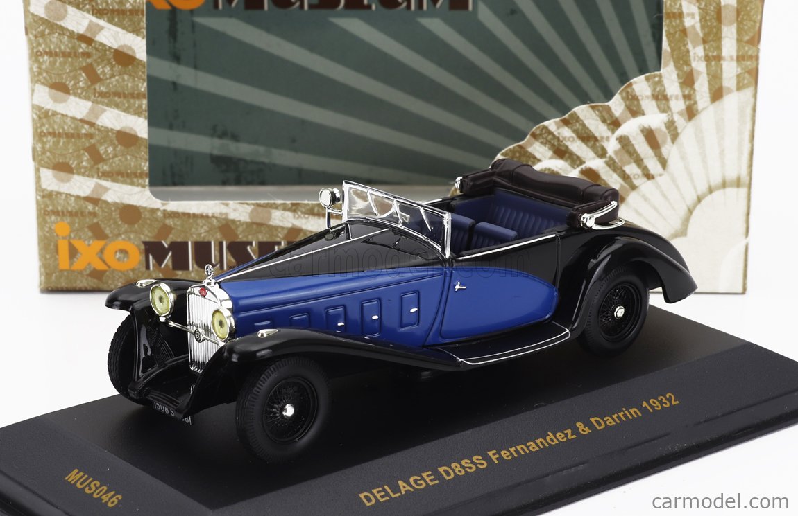 IXO-MODELS MUS046 Scale 1/43 | DELAGE D8SS FERNANDEZ & DARRIN CABRIOLET ...