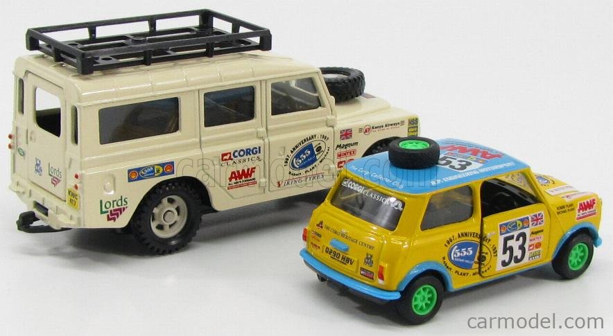 CORGI 60009 Scale 1/36 | LAND ROVER SET ANNIVERSARY RALLY SAFARI 1967 ...