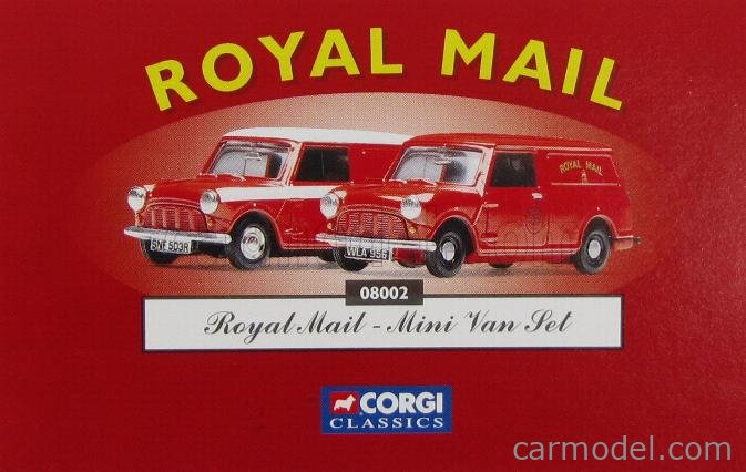 CORGI 08002 Масштаб 1/43 | MORRIS ROYAL MAIL SET - MINOR VAN ROYAL MAIL ...