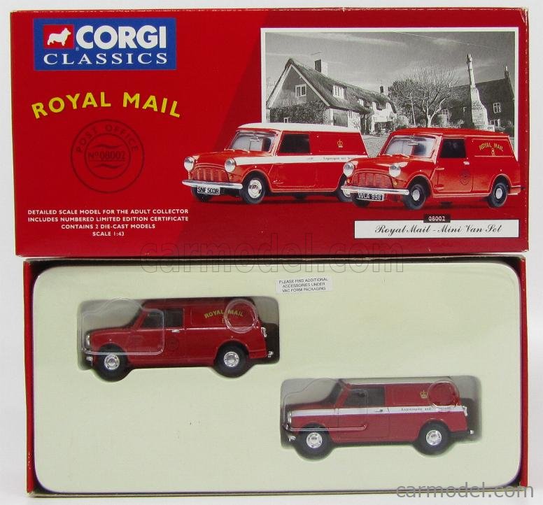 CORGI 08002 Масштаб 1/43 | MORRIS ROYAL MAIL SET - MINOR VAN ROYAL MAIL ...