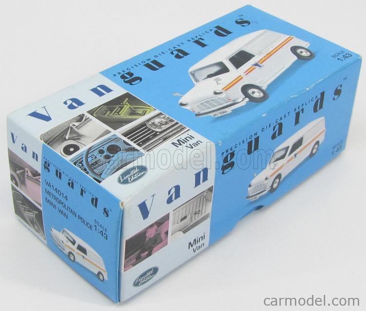 VANGUARDS VA14014 Scale 1/43 | MINI VAN METROPOLITAN POLICE WHITE
