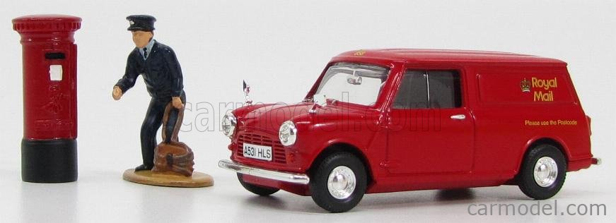 VANGUARDS VA01416 Scale 1/43 | MINI VAN ROYAL MAIL 1965 WITH FIGURES ...