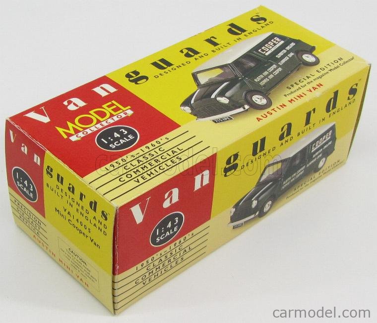 VANGUARDS VA14005 Scale 1/43 | AUSTIN MINI VAN MINI COOPER SERVICE 1960 ...