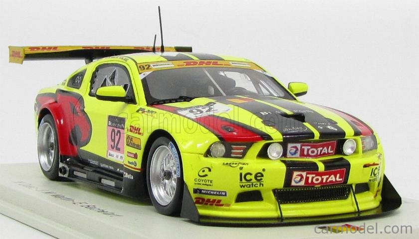 SPARK-MODEL SB020 Scale 1/43 | FORD USA MUSTANG FR500 N 92 24h SPA 2011 ...