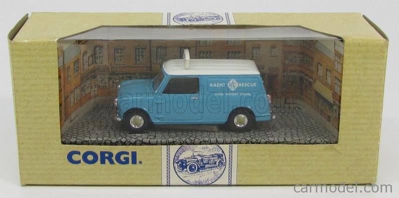 CORGI 96952 Scale 1/43 | MINI VAN RAC RADIO RESCUE 1960 LIGHT BLUE WHITE