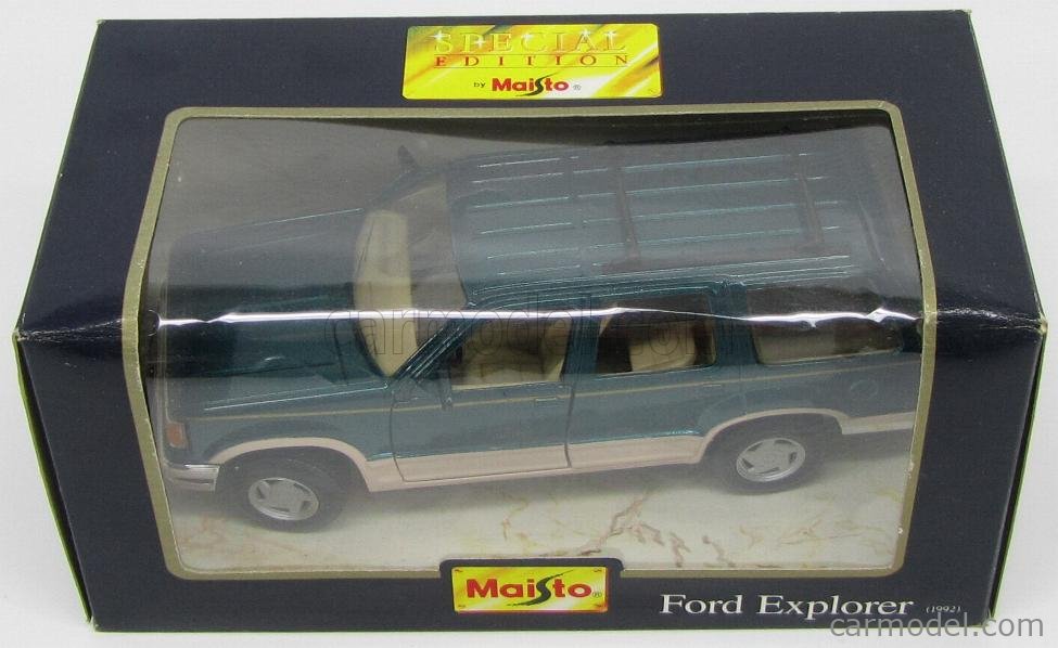MAISTO 31906 Scale 1/24 | FORD USA EXPLORER 1992 GREEN MET
