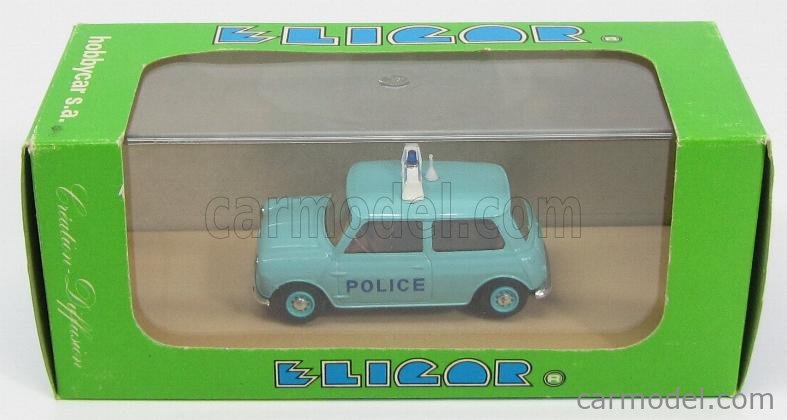 ELIGOR 1112 Scale 1/43 | MINI 850 POLICE ANGLAISE 1965 LIGHT BLUE