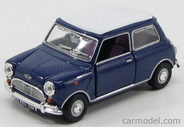 HONGWELL 0144 Echelle 1/43 | MINI COOPER 1969 BLUE WHITE