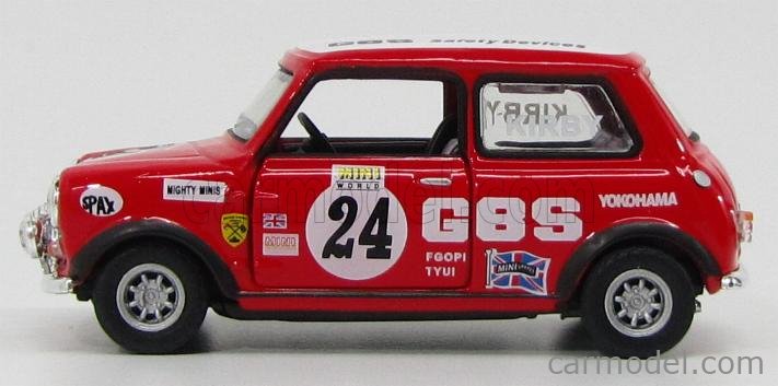 SCHUCO 3315070 Scale 1/43 | MORRIS MINI COOPER GBS RACING N 24 1969 RED ...