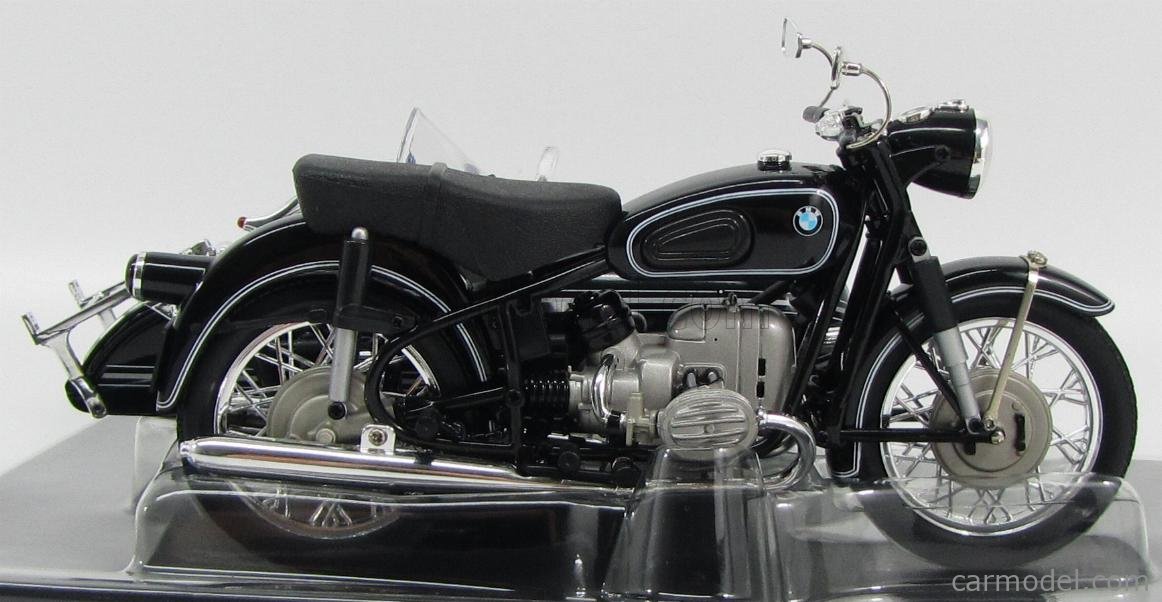 SCHUCO 06513 Scale 1/10 | BMW R60/2 WHIT SIDECAR 1960 BLACK