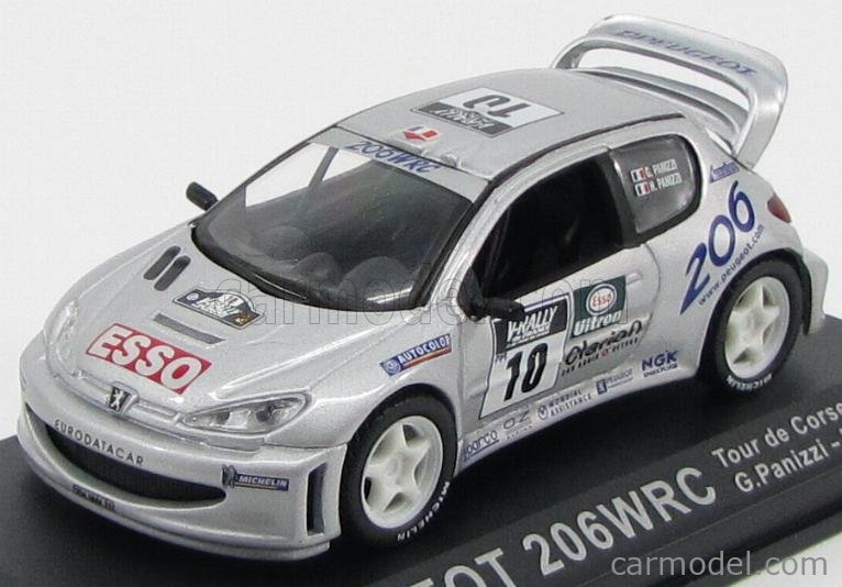 EDICOLA 100AC003 Scala 1/43 | PEUGEOT 206 WRC N 10 RALLY TOUR DE CORSE 2000 G.PANIZZI - H ...