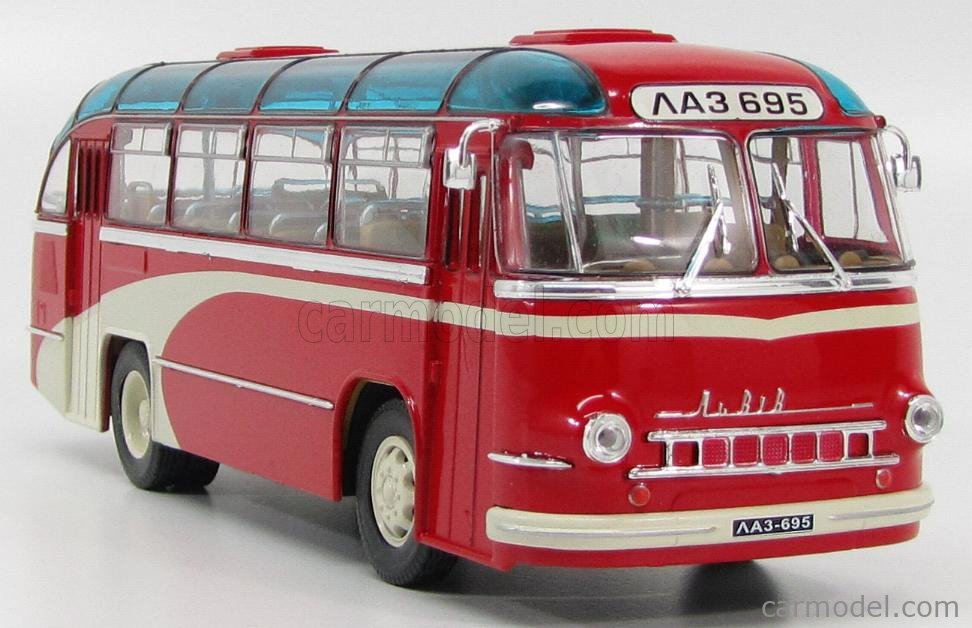 ULTRA-MODELS ULTRA-695RED Scala 1/43 | LAZ LAZ-695 CITY AUTOBUS 1957 ...