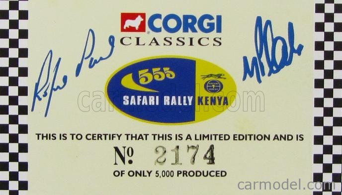 CORGI 04411 Scale 1/36 | MINI COOPER N 53 RALLY SAFARI KENYA ...