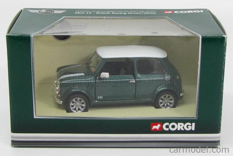 CORGI CC82234 Scale 1/36 | MINI COOPER 40 1977 BRITISH RACING GREEN WHITE