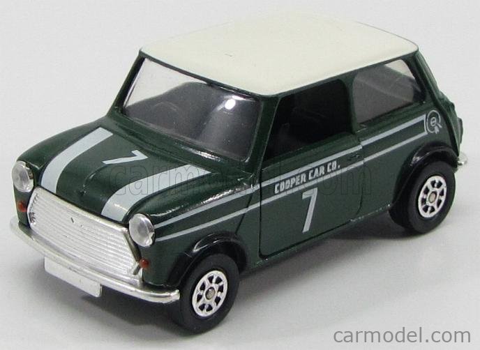 CORGI 94141 Scale 1/36 | MINI COOPER N 7 1969 BRITISH RAGING GREEN WHITE